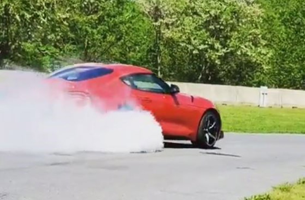 Watch: 2020 Toyota Supra shreds its tyres in a smoky burnout - Driven ...