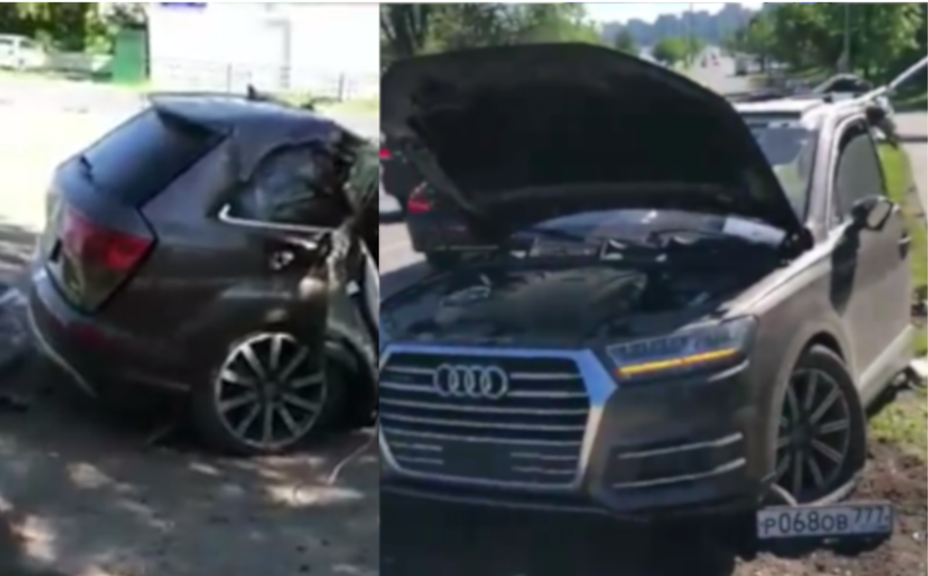 Driver flees scene after splittling an Audi Q7 in half - Driven Car Guide
