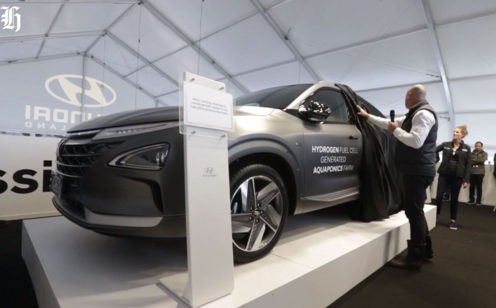Watch: wraps come off NZ's first hydrogen powered car at Fie - Driven ...