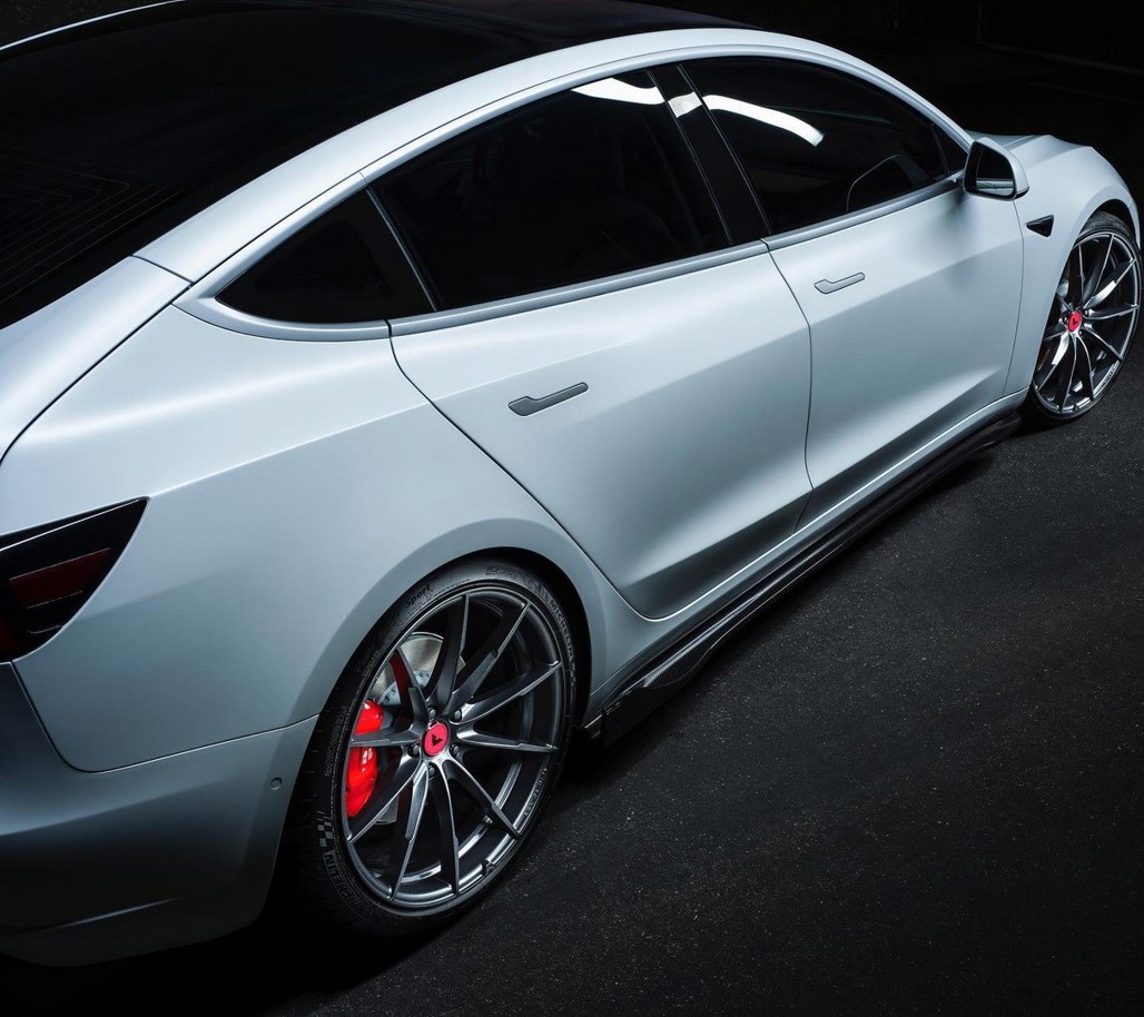 Putting the EV in devilish: Tesla Model 3 gets badass carbon - Driven ...