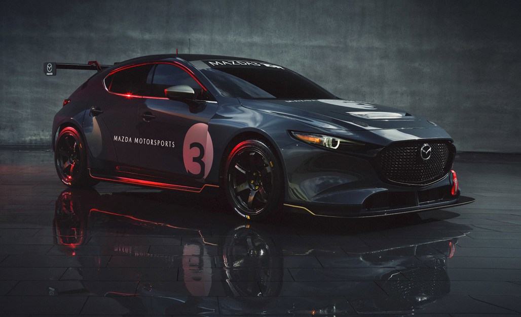 Mazda unveils sinister TCR touring-car hatchback weapon - Driven Car Guide