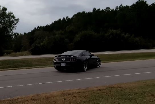 Watch: Mustang flips into ditch after failed burnout attempt - Driven ...