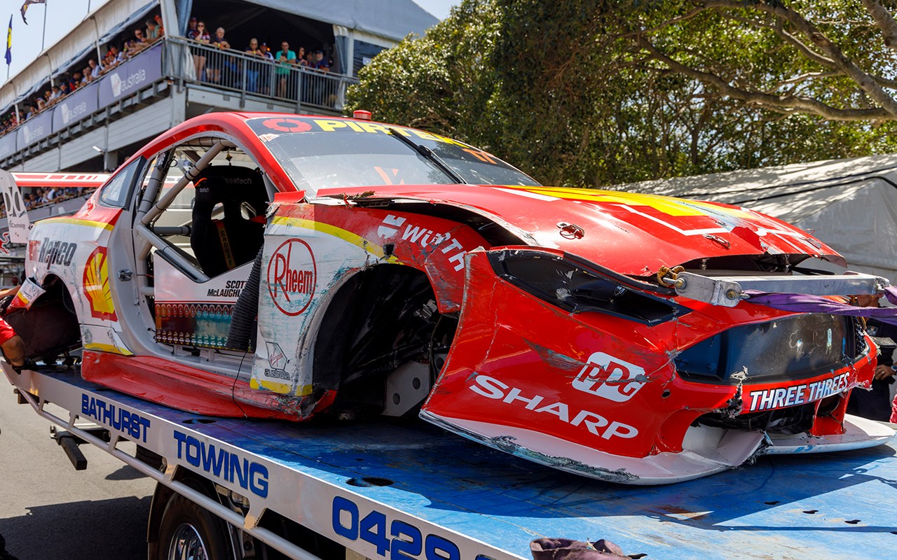 Watch: Scott McLaughlin survives dramatic crash on the Gold - Driven ...