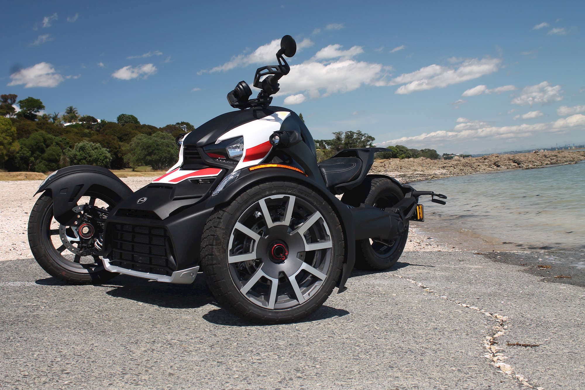 Can-Am's curious three-wheeled Ryker tested on Kiwi tarmac - Driven Car ...