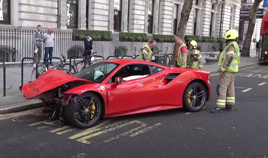 Watch: Rapper writes off $400K Ferrari after colliding with - Driven ...