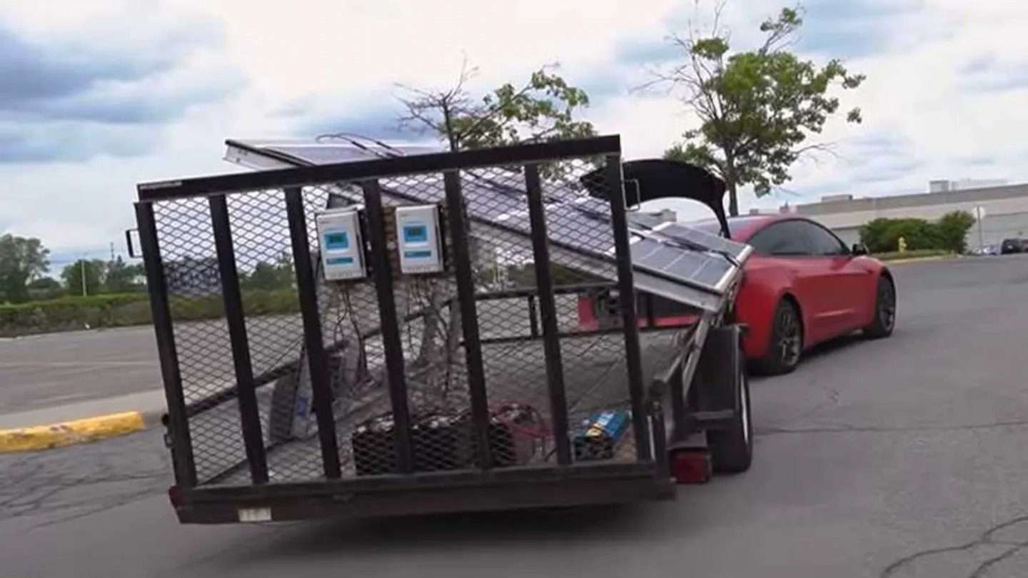Tesla owner (kind of) builds the world's first solar-powered - Driven ...