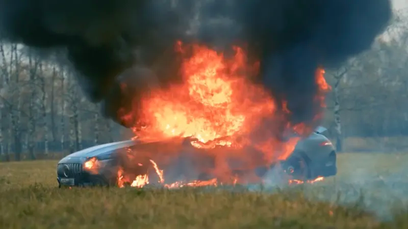 Disgruntled owner burns $300K Mercedes-AMG to the ground - Driven Car Guide
