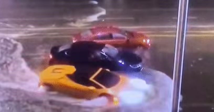 Watch: Daredevil driver tackles deep floodwaters in a $300K - Driven ...