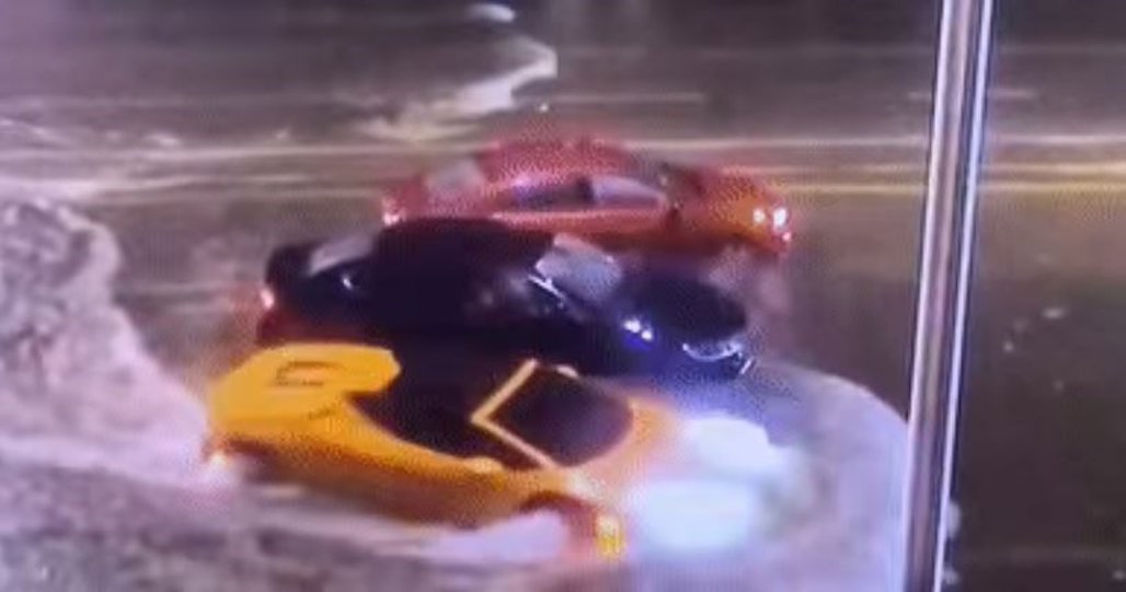 Watch: Daredevil driver tackles deep floodwaters in a $300K - Driven ...