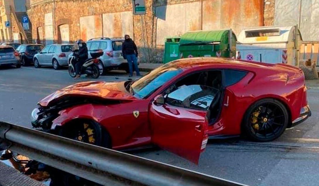 Watch: Footballer's $600K Ferrari written off by car wash em - Driven ...