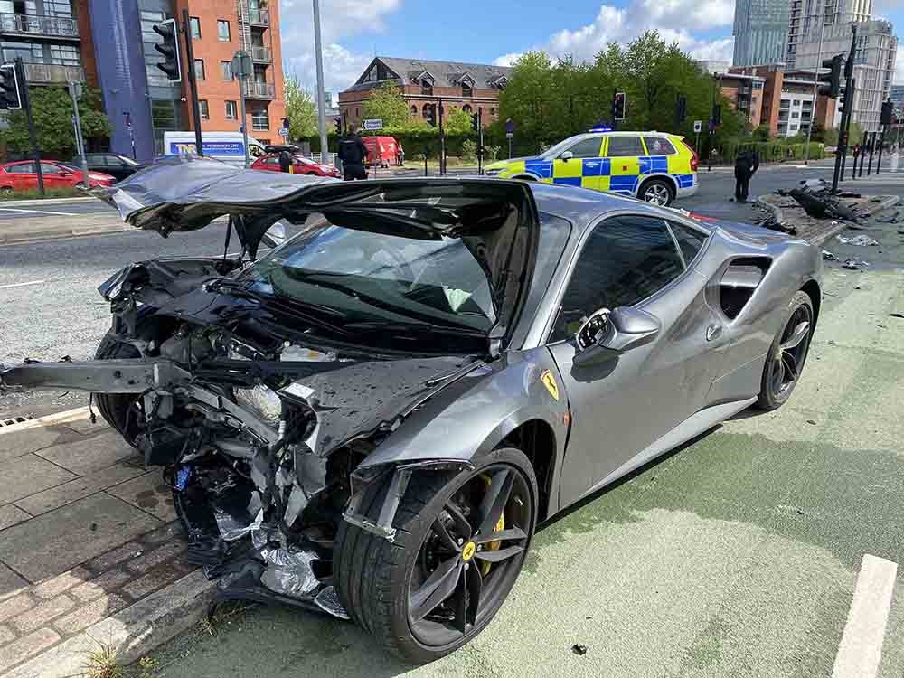 $500K Ferrari supercar left totalled following high-speed co - Driven ...