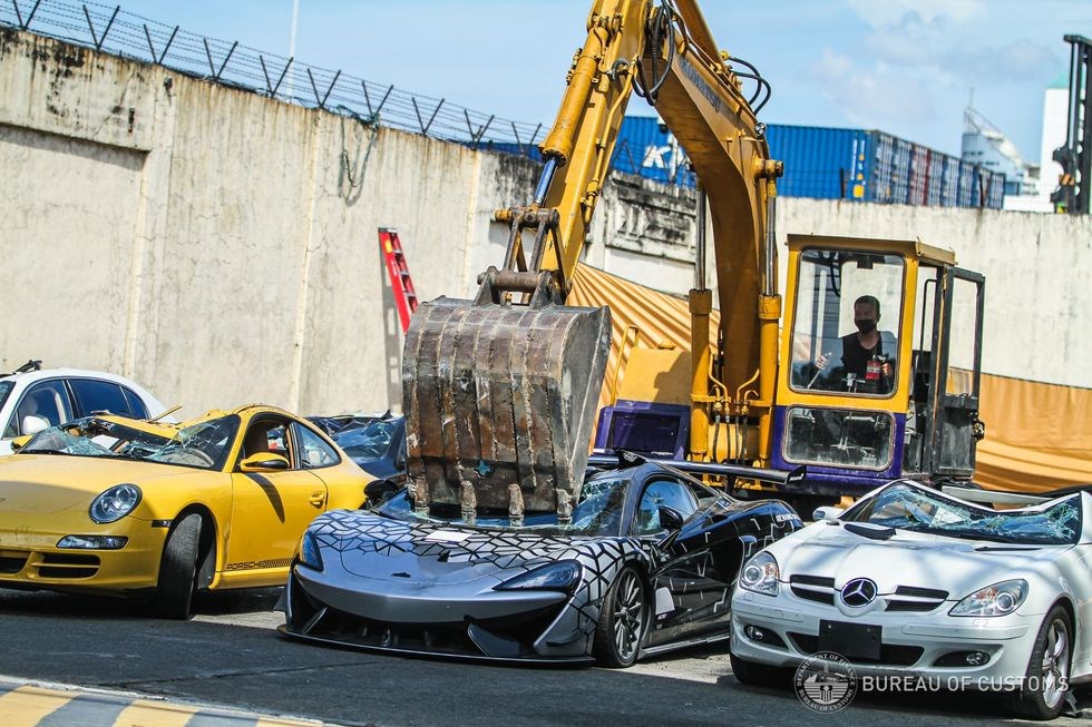 Watch: Philippines customs crushes group of supercars worth - Driven ...