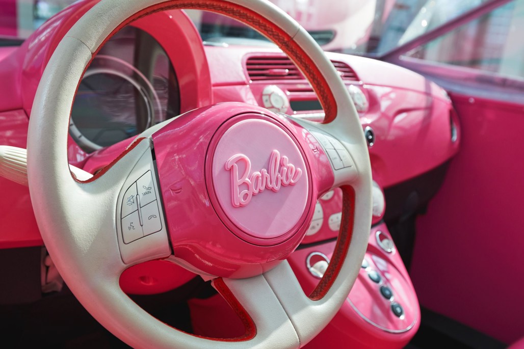 Life-sized Barbie car is a fully transformed Fiat 500, with - Driven ...