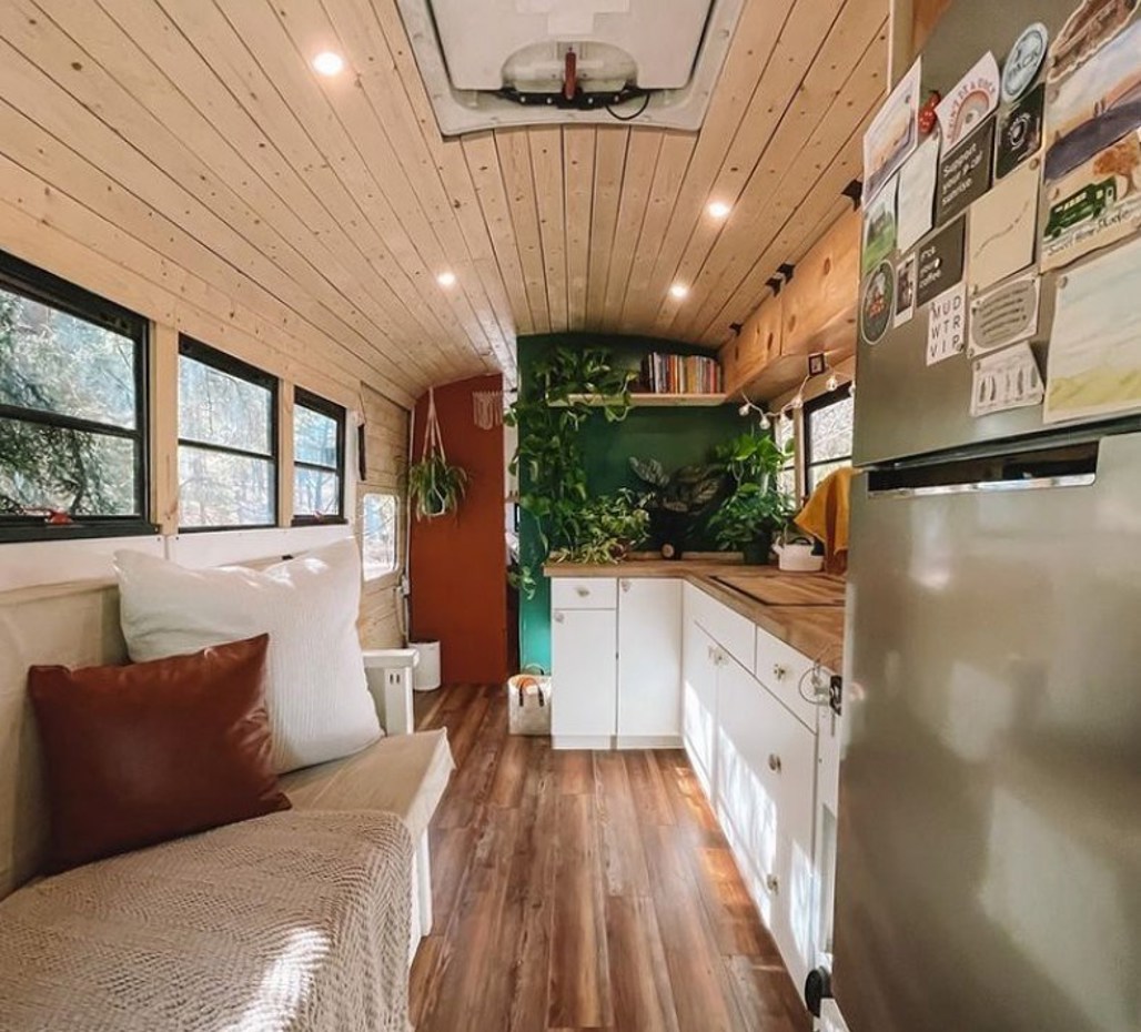 Watch: Old bus gets transformed into tiny home - Driven Car Guide