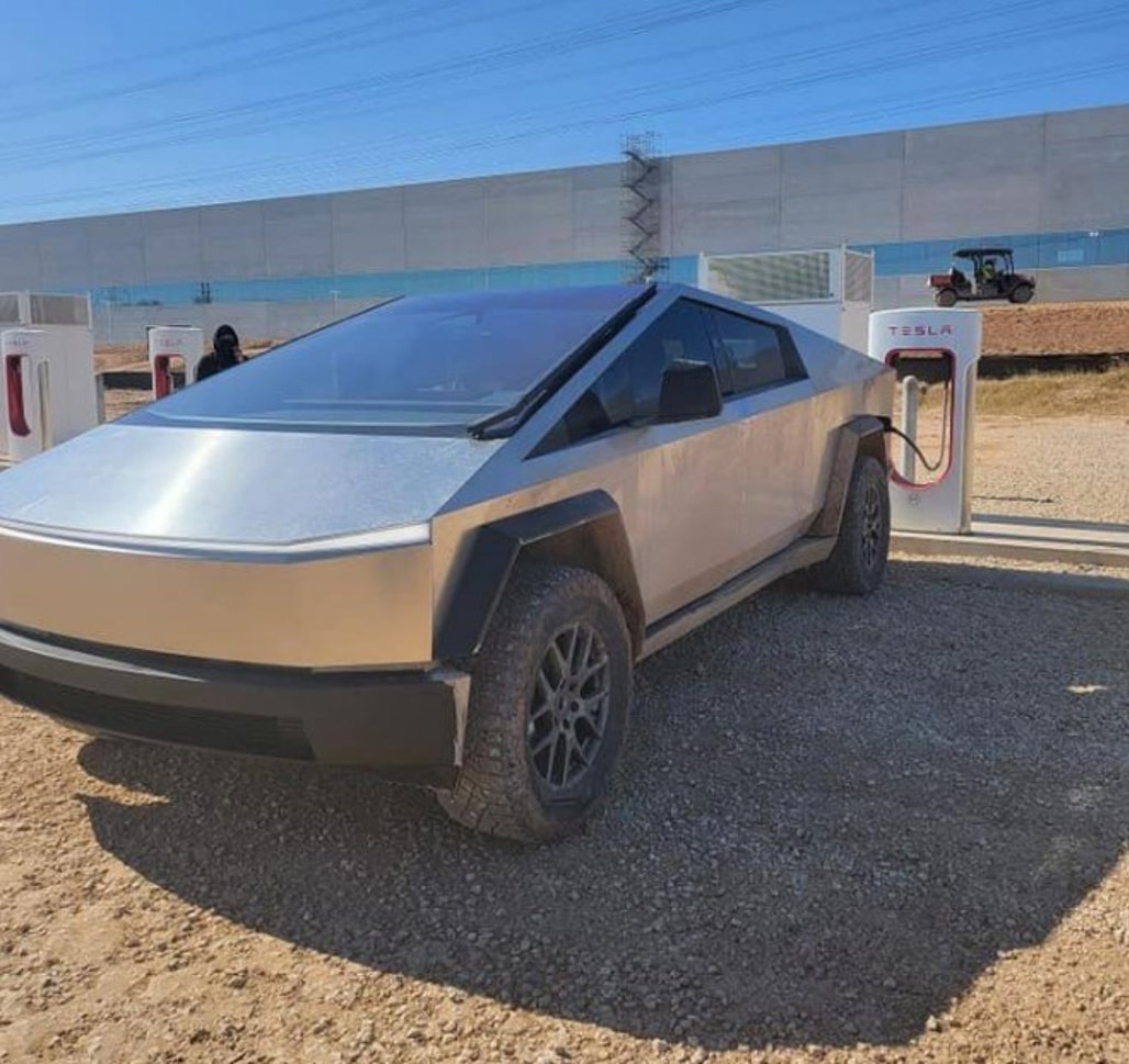 Tesla Cybertruck prototype spotted supercharging - Driven Car Guide