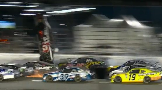 Watch: Airborne crash ends Nascar Xfinity opener - Driven Car Guide
