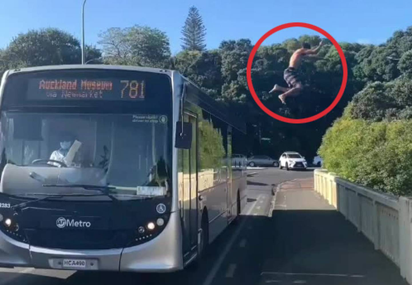 Watch: Thrillseeker risks life jumping from moving bus in Au - Driven ...