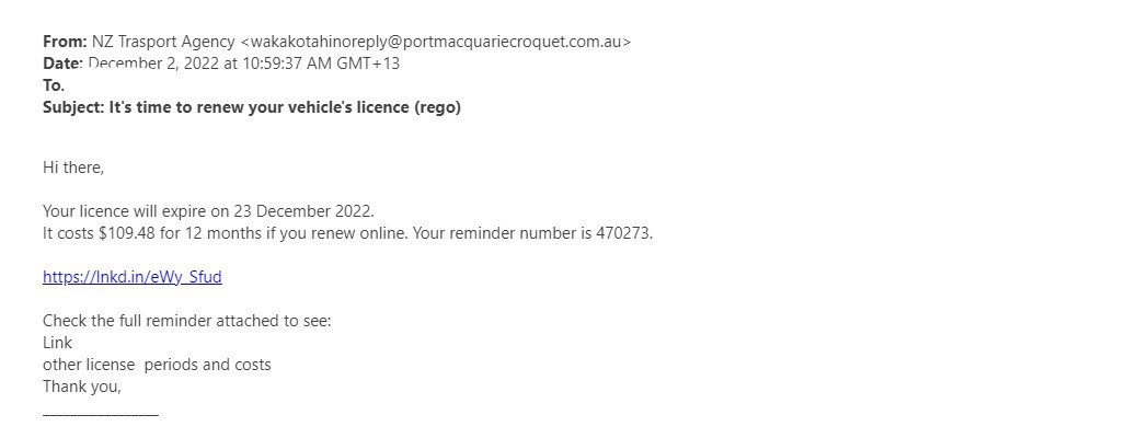 PSA: Kiwis hit yet again by fake NZTA email scam - Driven Car Guide