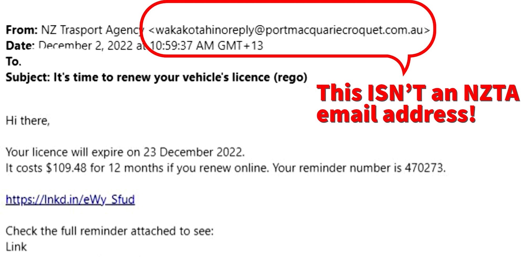 PSA: Kiwis hit yet again by fake NZTA email scam - Driven Car Guide