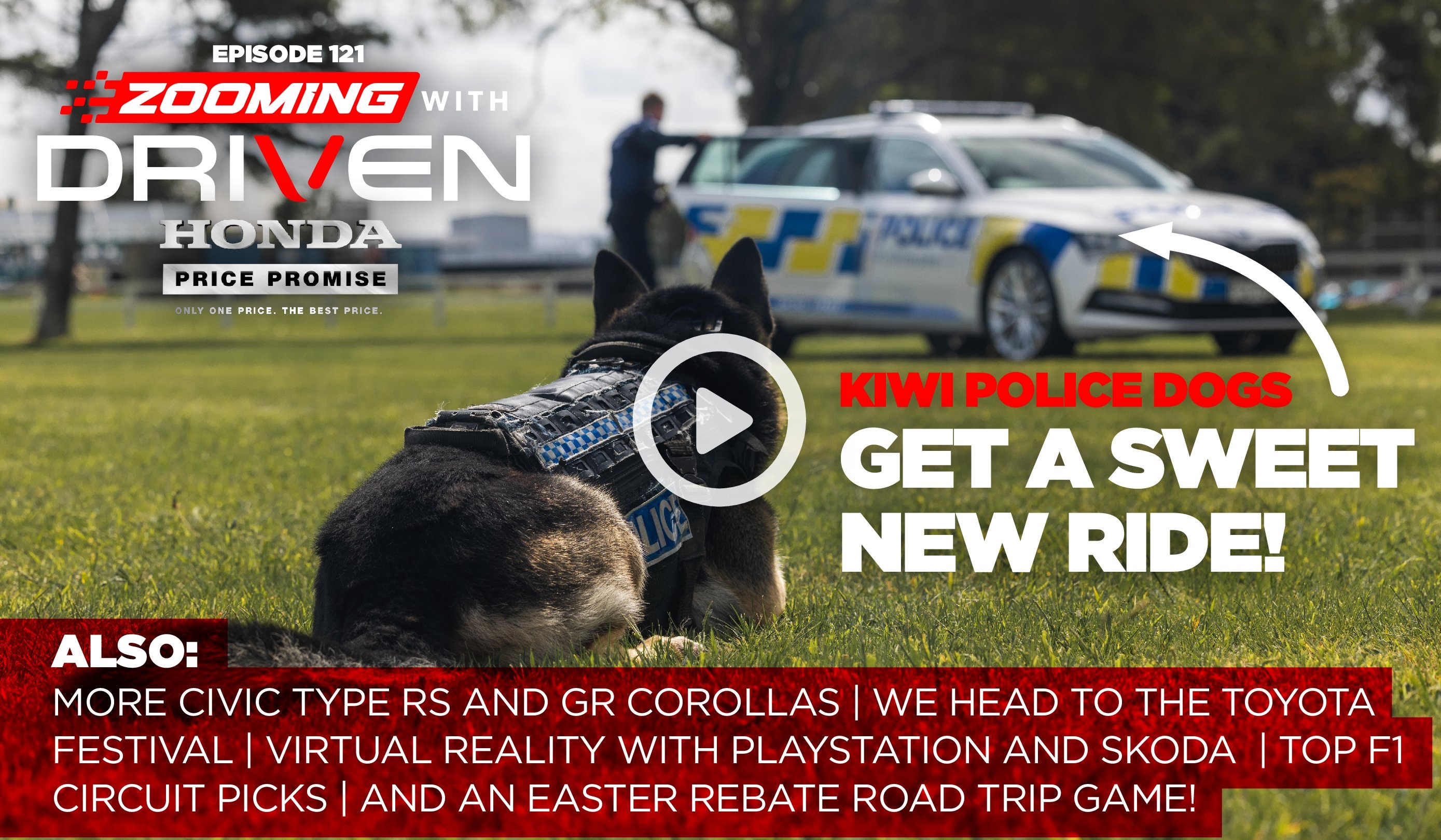 Watch: Kiwi Police pooches get a sweet new ride, VR and an E - Driven Car Guide