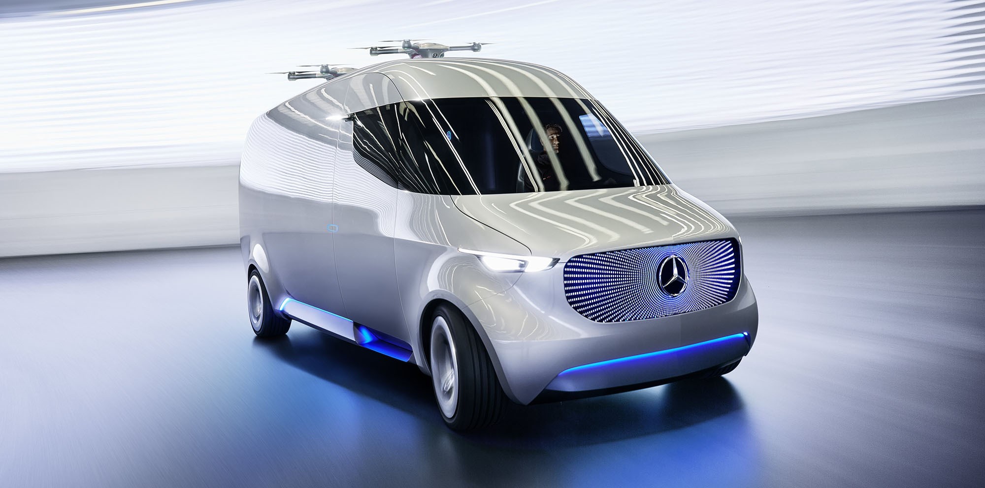 Mercedes-Benz Vision Van: EV concept debuts with delivery dr - Driven ...