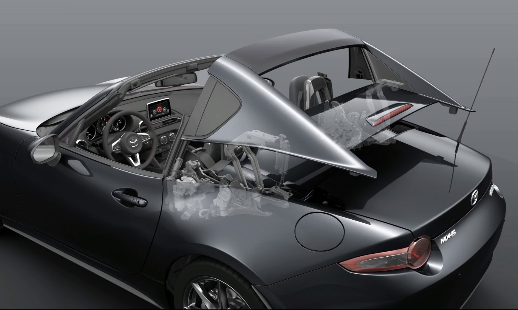 Marvel at the mechanics of the Mazda MX-5 RF's folding roof - Driven ...