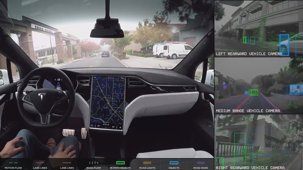 Watch how Tesla's sensors see the world - Driven Car Guide