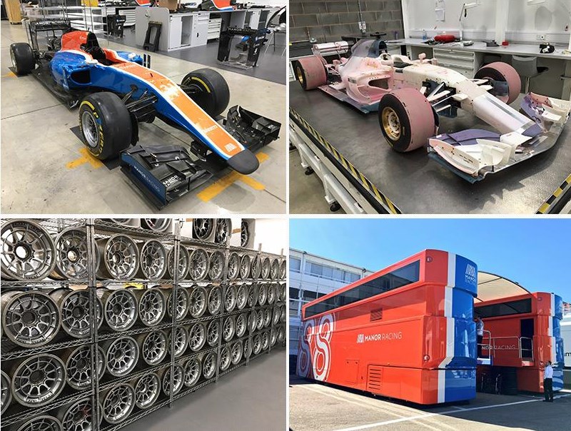Manor F1 Team assets up for auction - Driven Car Guide