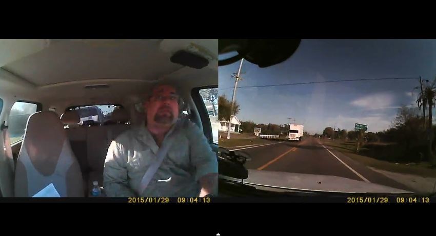 Dashcam catches the moment a driver is hit from behind into - Driven ...
