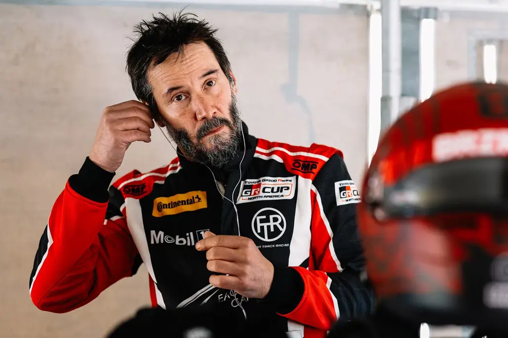 Keanu Reeves makes dramatic pro racing debut at Toyota GR Cup - Driven ...
