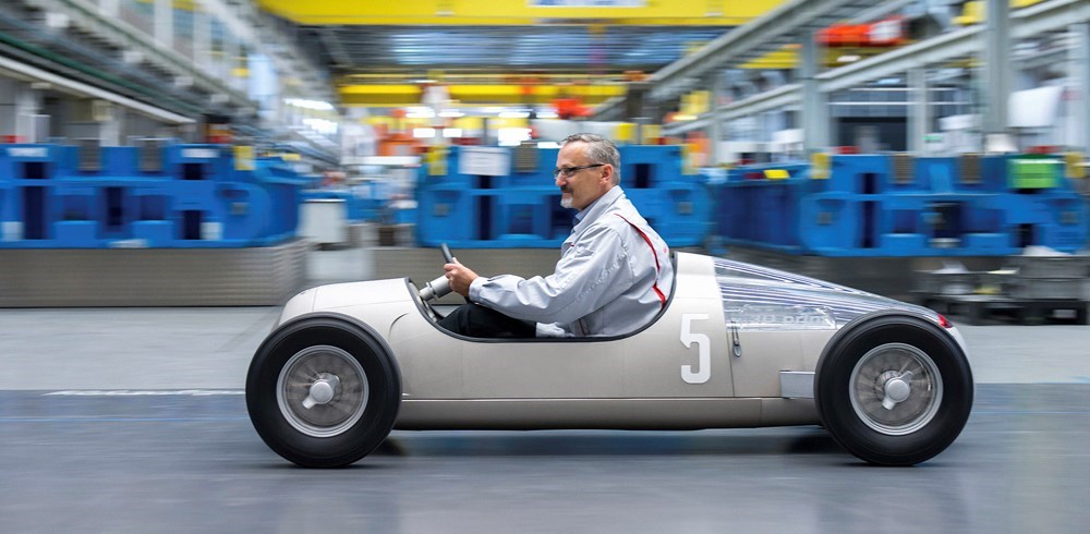 Audi 3D prints scale model of Auto Union Typ 3C race car - Driven Car Guide