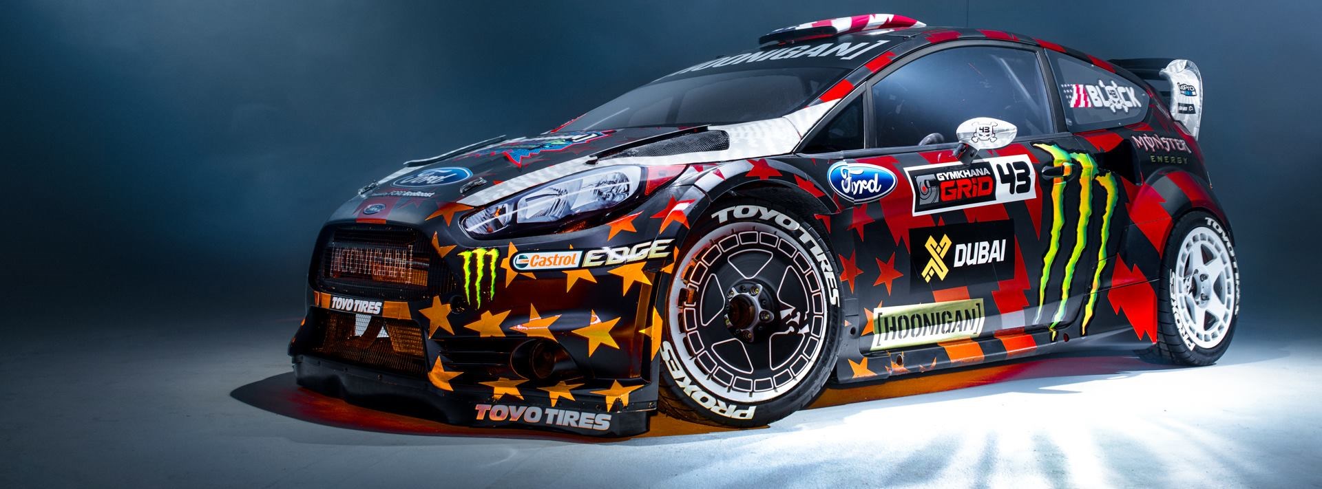 Blingy reflective graphics for Ken Block Fiesta - Driven Car Guide