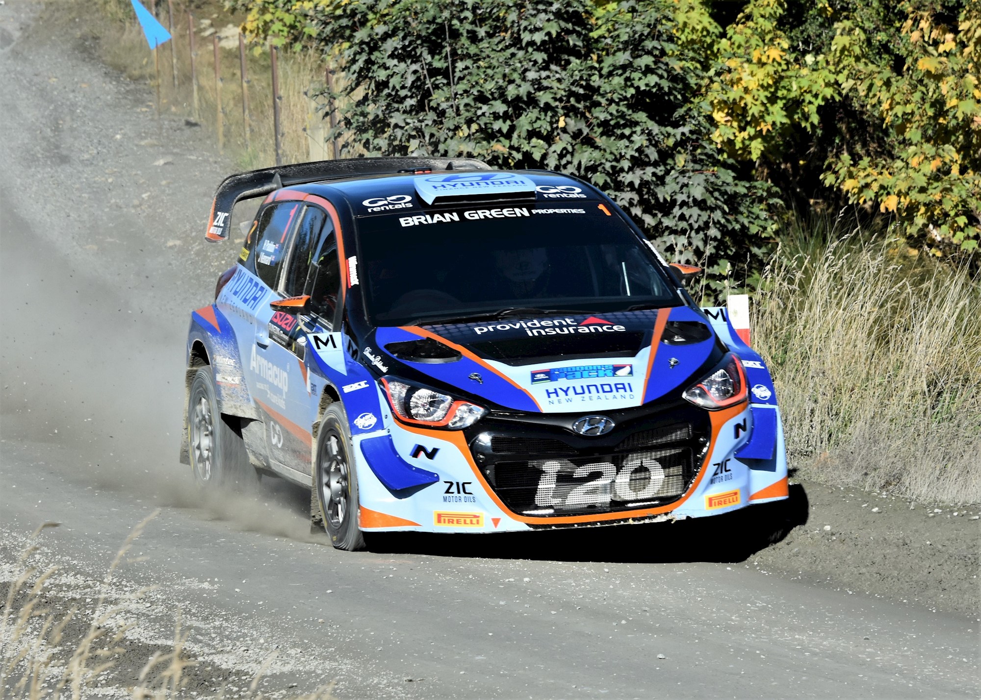 Hayden Paddon in control of Rally Otago at the end of day on - Driven Car Guide