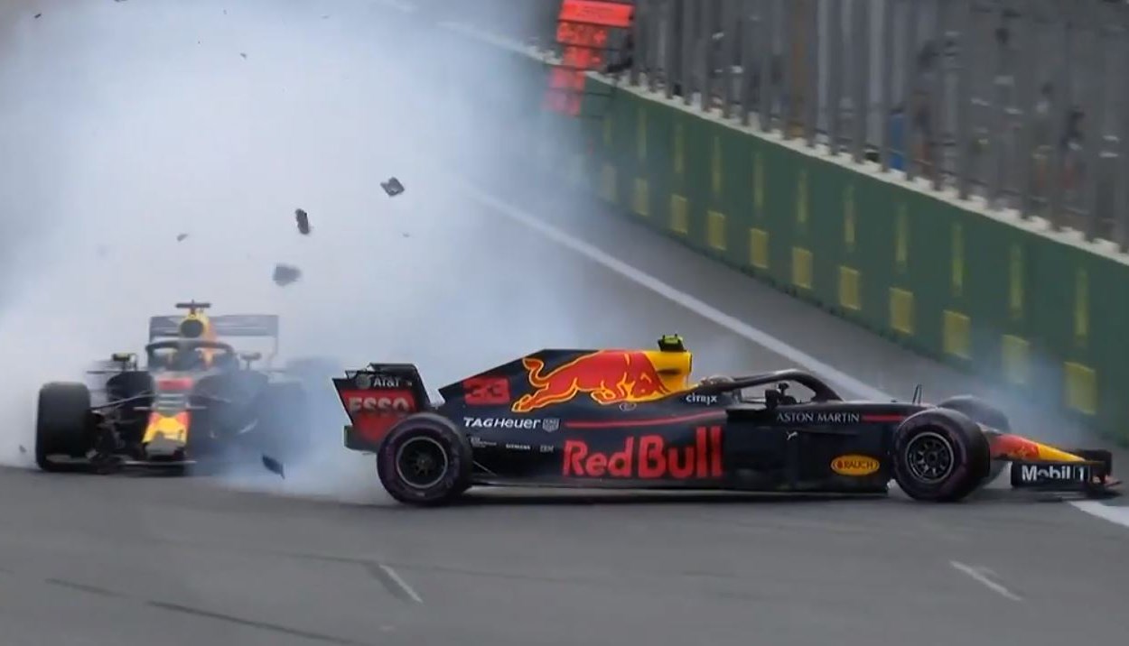 Watch: Red Bull Racing's GP ends in tears after teammates cr - Driven ...