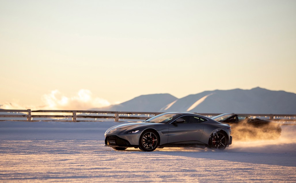 Aston Martin Vantage: Twin-turbo V8 sportscar tested on ice - Driven ...