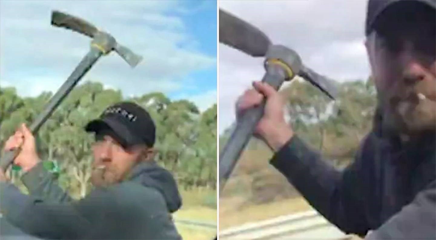 Watch: Australian road rage pickaxe attack caught on camera - Driven ...