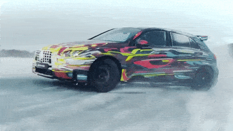 The 2020 Mercedes-AMG A45 shows off its drift mode in the sn - Driven ...