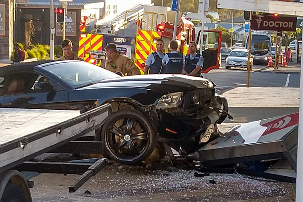 Mustang GT crashes through phone box in Avondale - Driven Car Guide