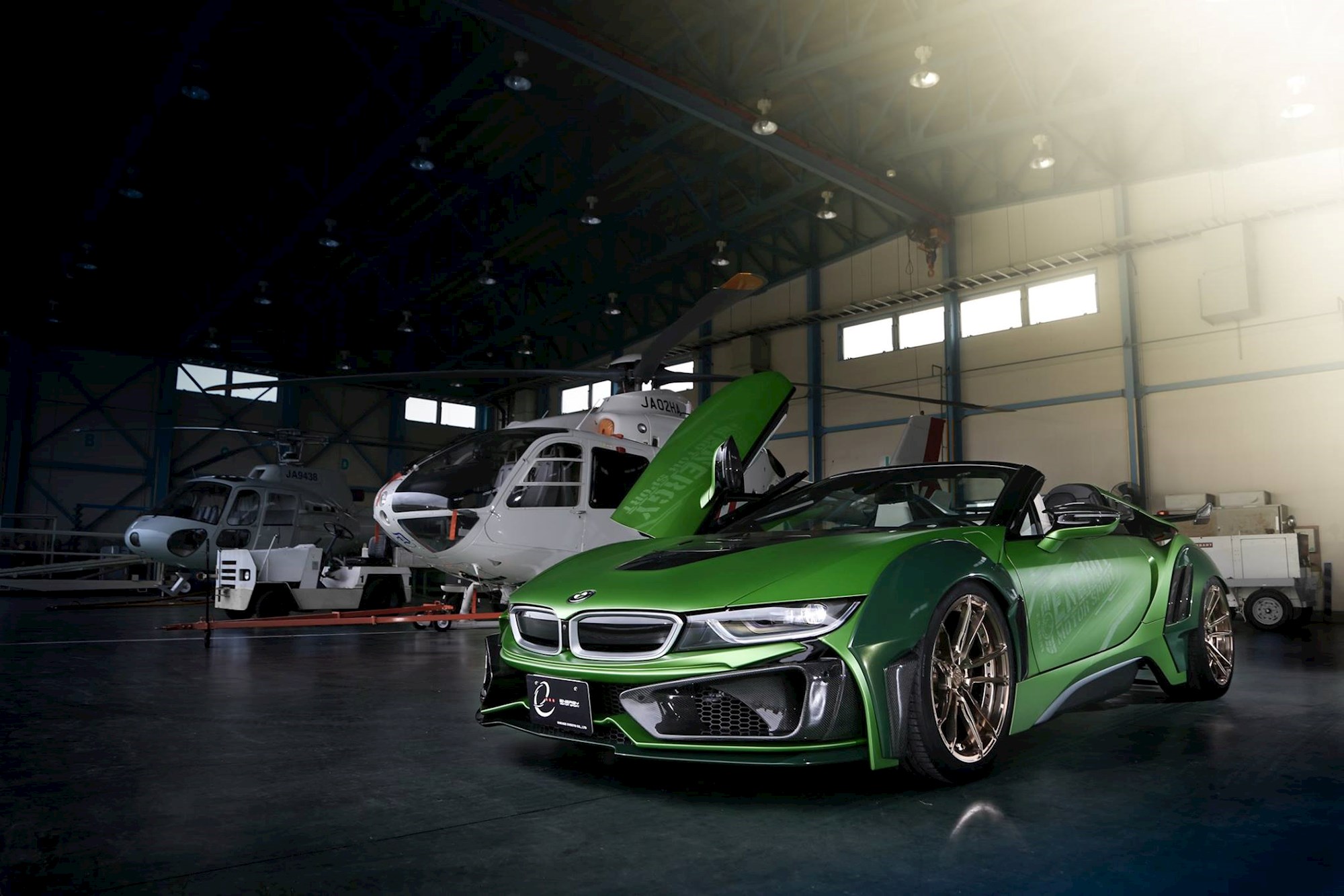 Japanese tuners create wasabi-coloured BMW i8 nightmare - Driven Car Guide