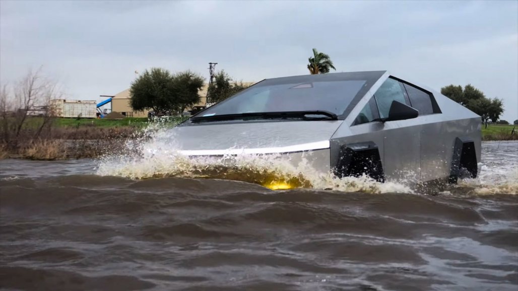 Tesla Cybertruck braves deep waters in real-world test - Driven Car Guide