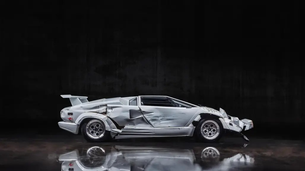 Wrecked Lamborghini Countach from 'Wolf of Wall Street' goes unsold at ...