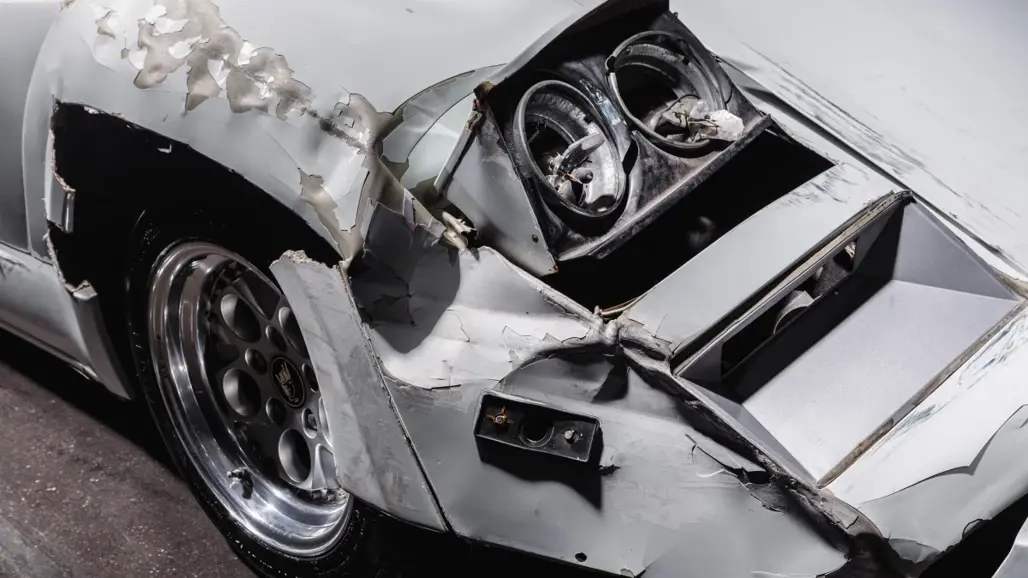 Wrecked Lamborghini Countach from 'Wolf of Wall Street' goes unsold at ...