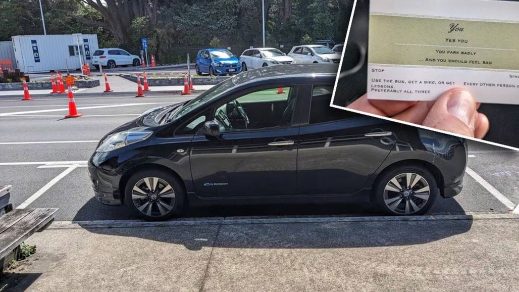 'Who's the a**hole?': Threatening note left over car parking - Driven ...