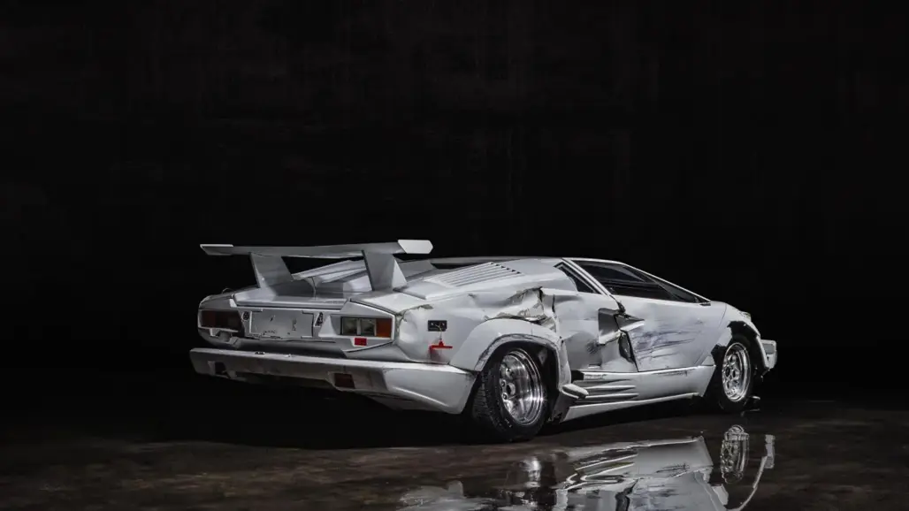 Wrecked Lamborghini Countach from 'Wolf of Wall Street' goes unsold at ...