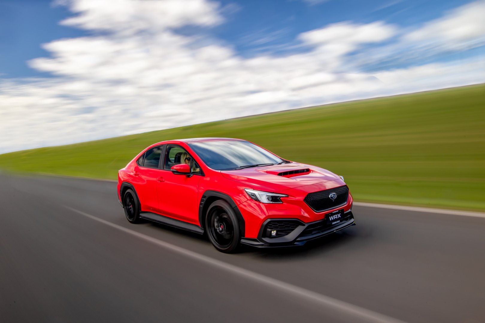 Red Wrx Logo Subaru JDM STI Decal Type D Cherry Red Subimods.com