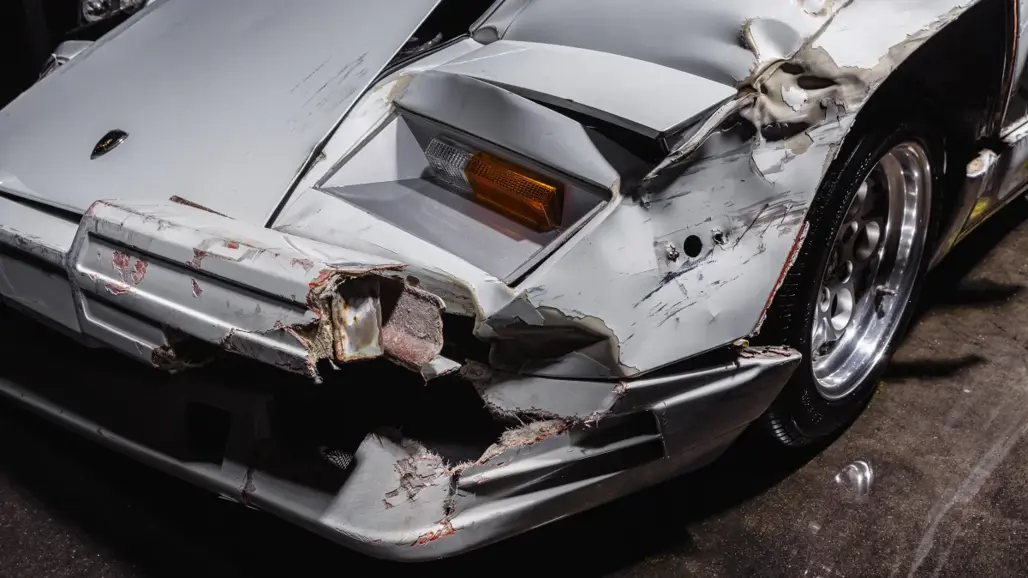 Wrecked Lamborghini Countach from 'Wolf of Wall Street' goes unsold at ...